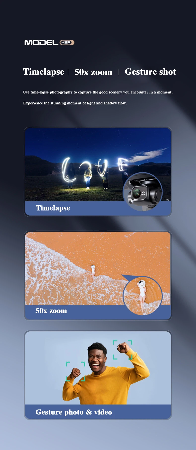 U4 GPS Drone - 8K HD Professional Camera 3-axis Gimbal 10km Laser Obst – RCDrone