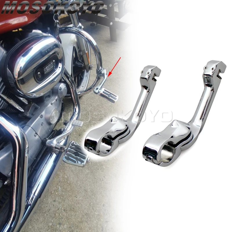 Motorbike-32mm-1-1-4-Highway-Bar-Clamp-Footpeg-Mount-Engine-Guards-For ...