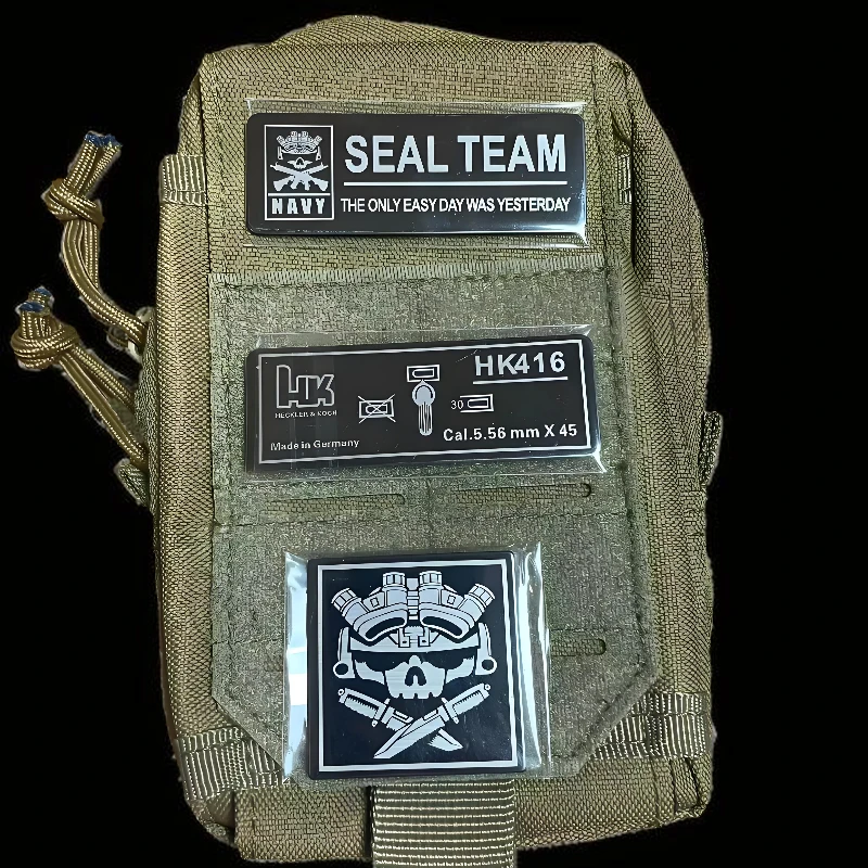 Seal-TEAM-Metal-Hk416-Hook-Loop-Embroidered-For-Clothing-Outdoors ...
