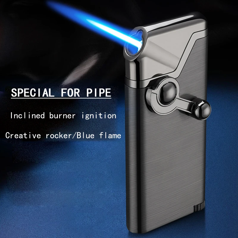 Oblique-Fire-Port-Ignition-Windproof-Metal-Lighter-Cigarette-Cigar ...