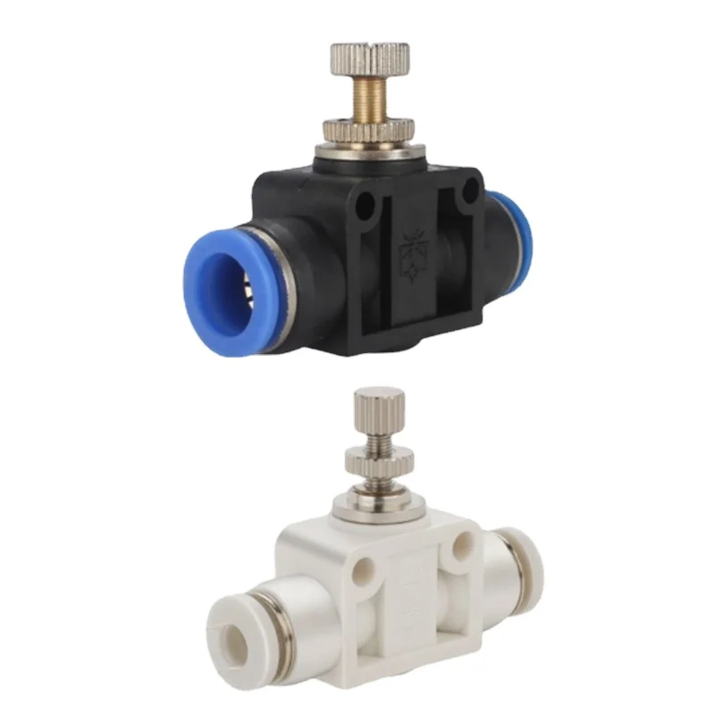 2-5Pcs-LSA-Series-Union-Straight-Push-To-Connect-Air-Flow-Control-Valve ...