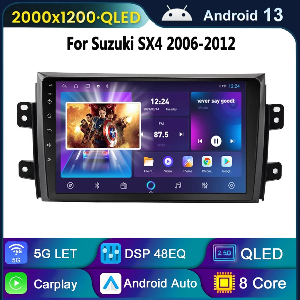 Android-13-Car-Radio-for-Suzuki-SX4-2006-2013-for-Fiat-Sedici-2005-2014 ...