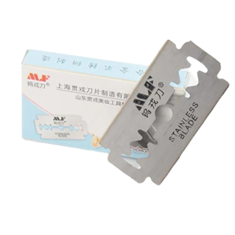 10pcs-Double-Edge-Safety-Razor-Blades-Stainless-Steel-Blade-for-Men ...
