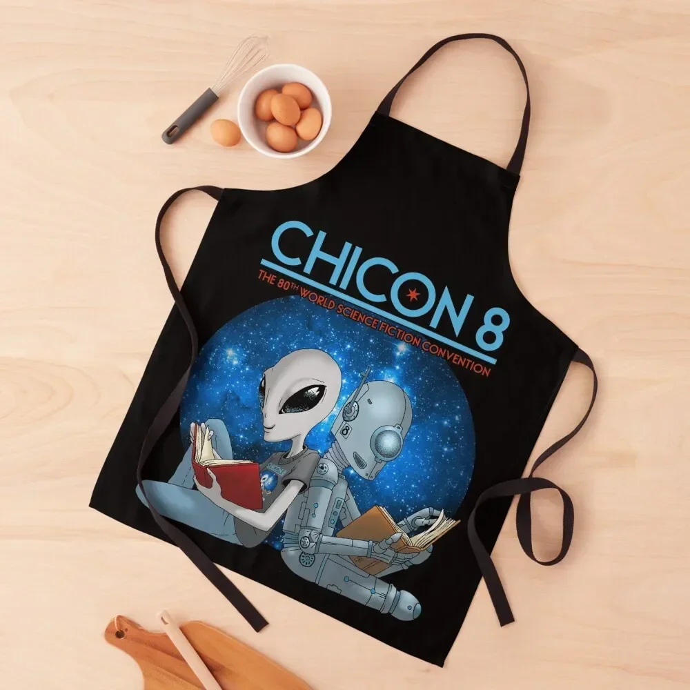 Chicon-8-Alien-and-Robot-Reading-Apron-Professional-Barber-Kitchen-For ...