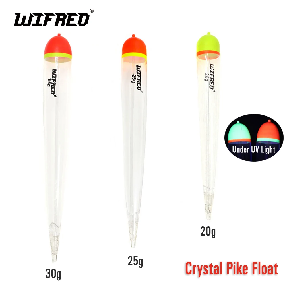 Wifreo Weighted Bobbers Crystal Pike Float For Slamon Steelhead Fishing ...