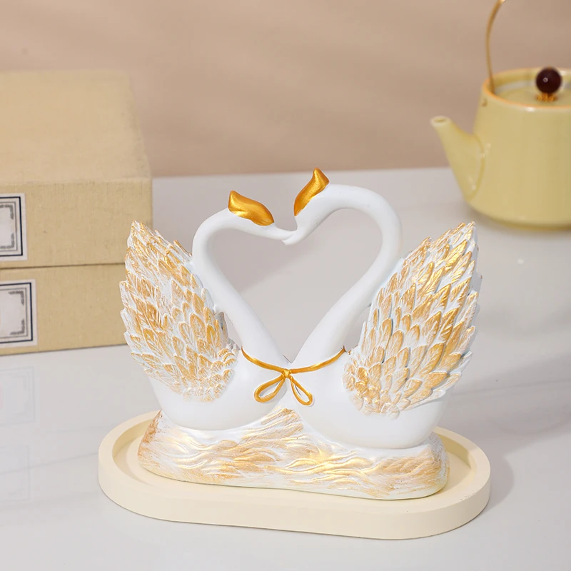 Resin-Swan-Resin-Swan-Statue-Couple-Swan-Statue-Swan-Jewelry-Collection ...