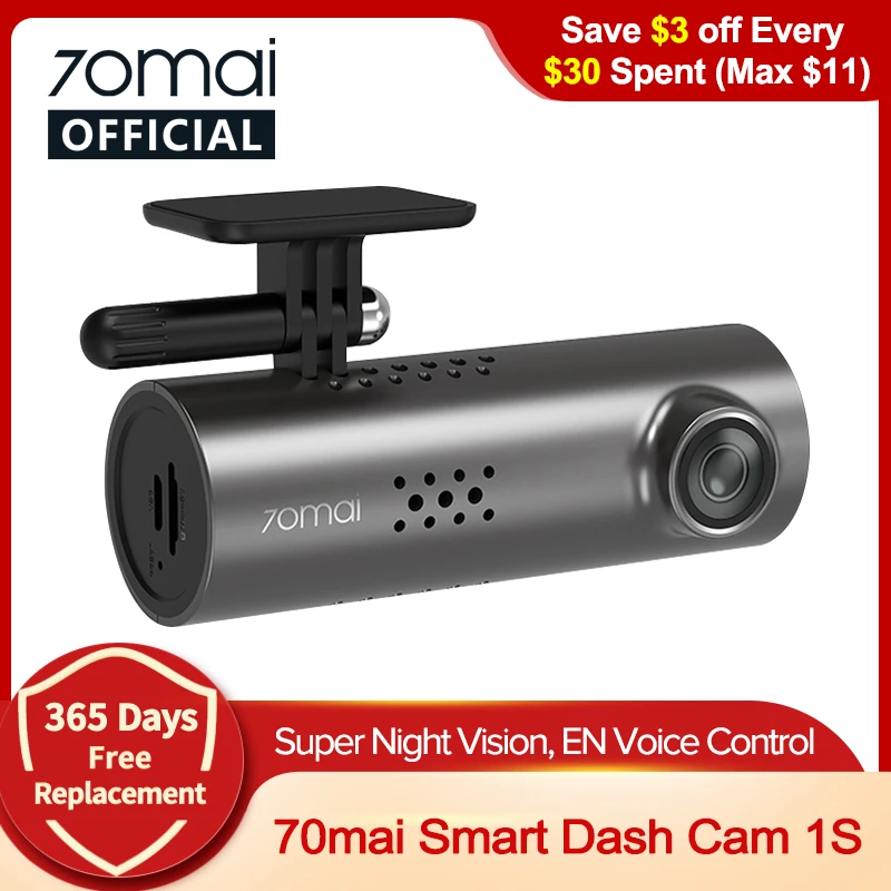 70mai-Smart-Dash-Cam-1S-English-Voice-Control-70-mai-Car-Camera-1080P ...
