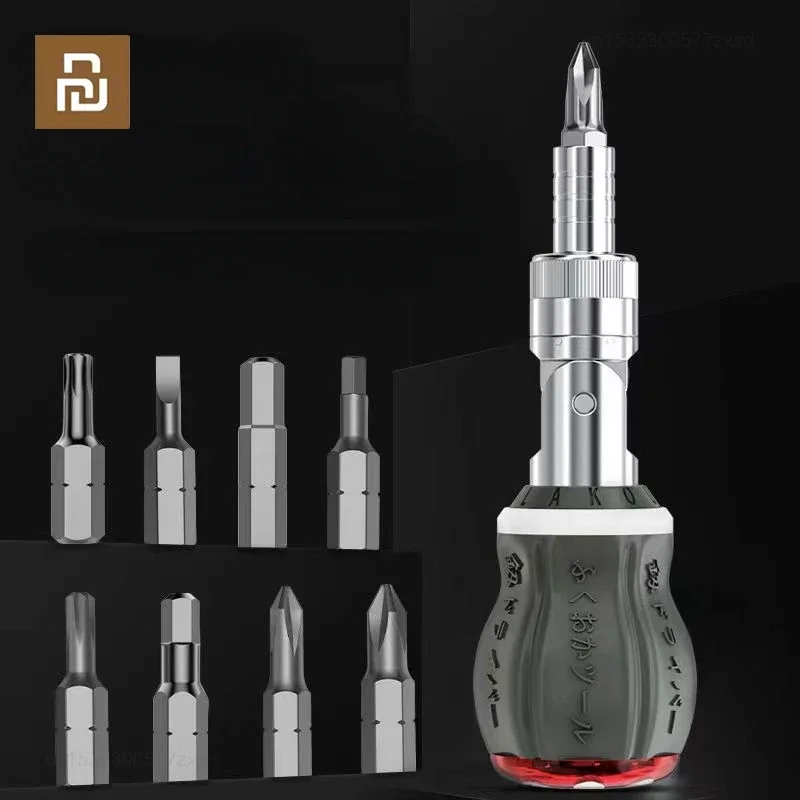 Youpin-Multi-functional-Ratchet-Screwdriver-180-degree-8-in-1 ...