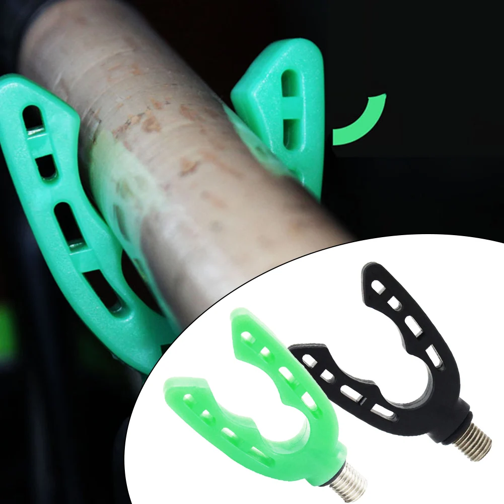 Carp-Fishing-Rod-Holder-Rest-Head-Butt-Silicone-Metal-Luminous-Rod ...