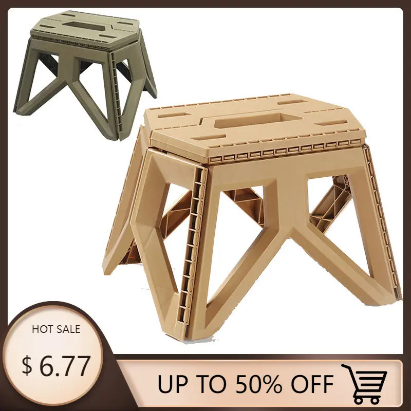 Japanese-style Portable Outdoor Folding Stool Camping Fishing Chair ...