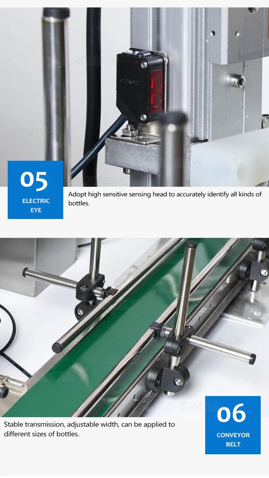 ZONESUN ZS-FAL90S Small Automatic Liquid Filling Capping Machine