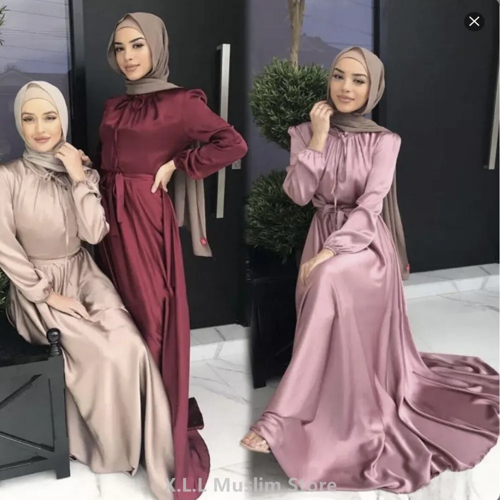 Muslim Women Abaya Woman Dubai Luxury Turkey Dresses For Women Arabic ...