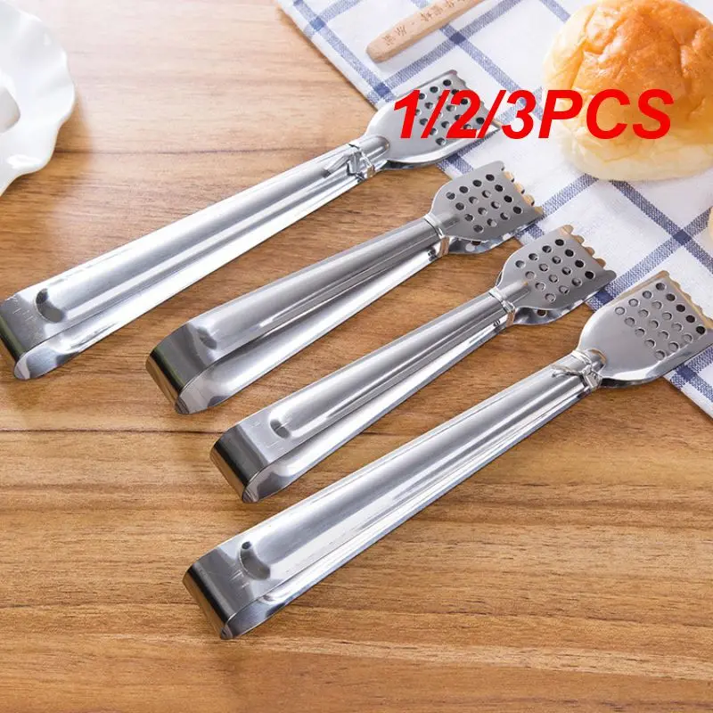 1-2-3PCS-Kitchen-Tools-Food-Toong-Tool-Set-Heat-Bread-Tong-Stainless ...