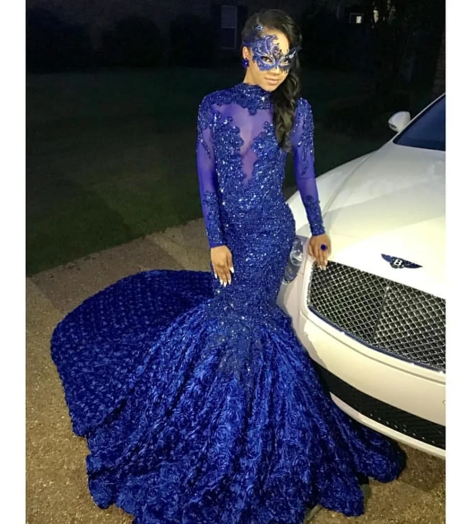 Royal Blue Masquerade Dress