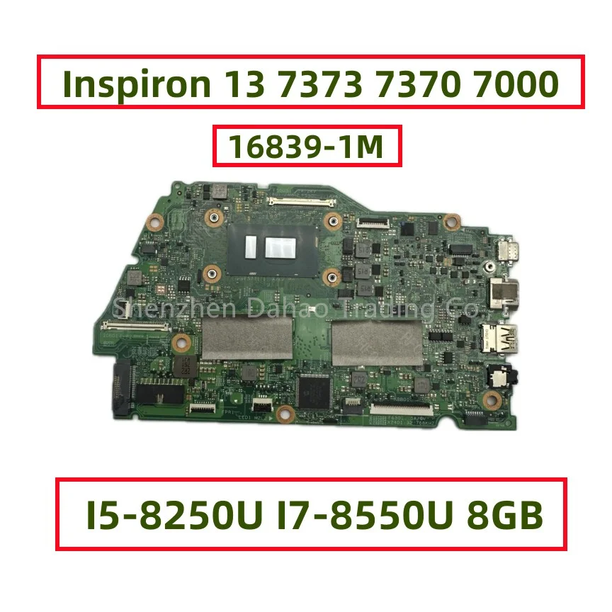16839-1M-For-DELL-Inspiron-13-7373-7370-7000-Laptop-Motherboard-With ...