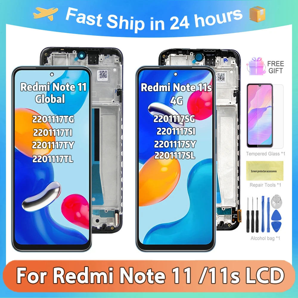Note11S-100-Original-AMOLED-For-Xiaomi-Redmi-Note-11S-LCD-Display ...