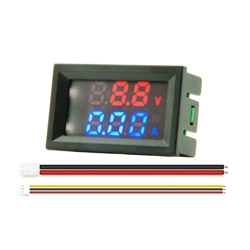 Digital-Amp-Voltmeter-Ammeter-Meter-Power-Tester-Micro-adjustment-Dual ...