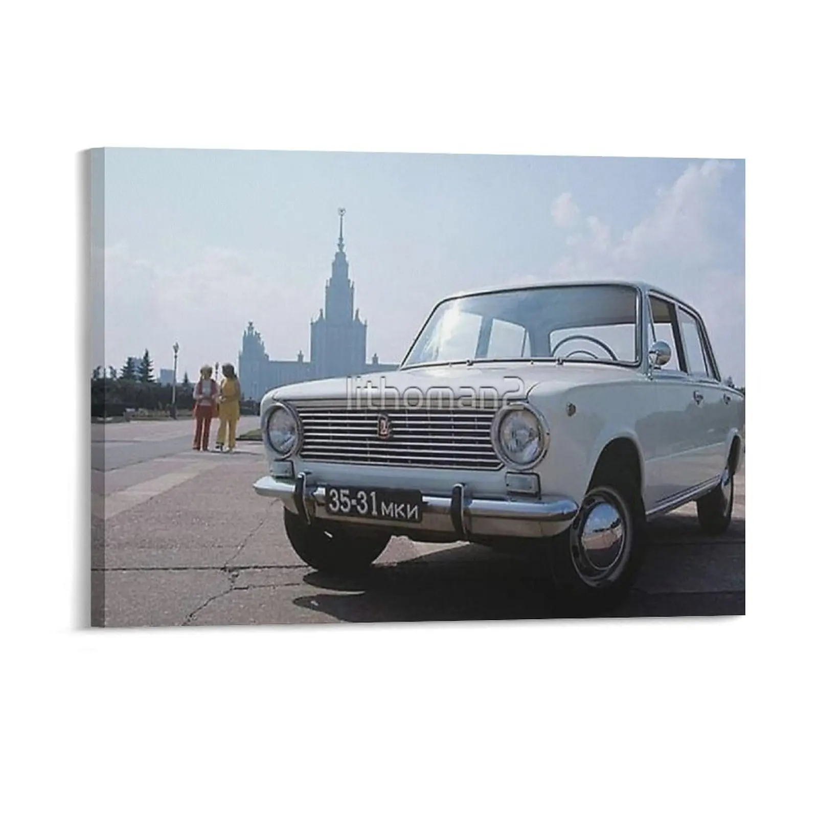 Vaz 2101 Zhiguli Soviet Car Canvas Paintings Cinema Garage Club Bar ...