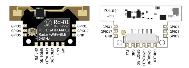 Rd-01 24g Radar Human Body Sensor with S3KM111L Chip | Wi-Fi & BLE Support