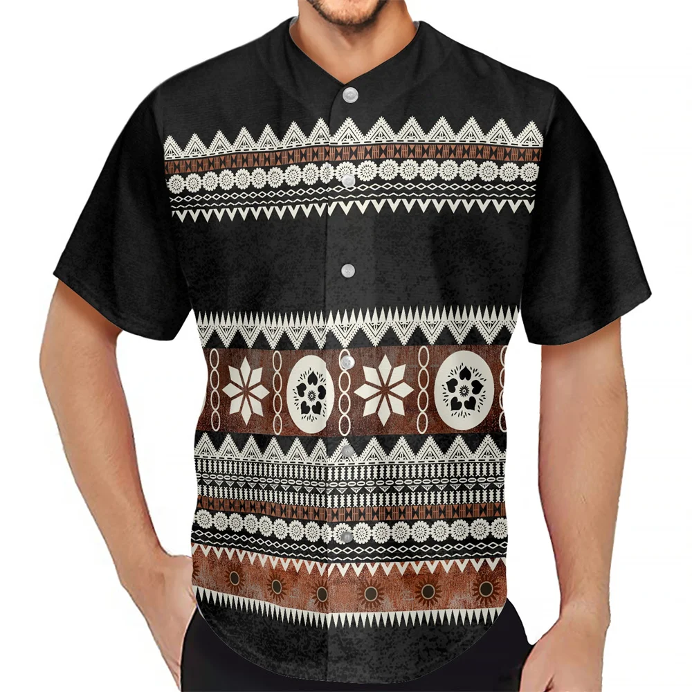 Streetwear Fashion Short Sleeve Shirt 4xl Polynesian Tribal Clothing ...