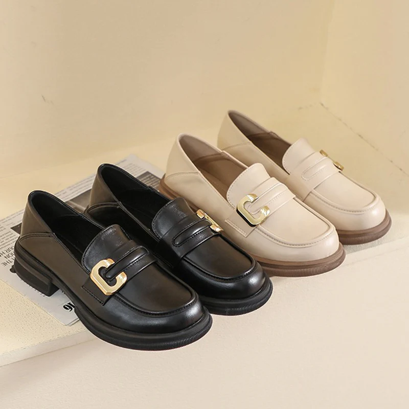 Women-3cm-High-Heels-Leisure-Soft-Leather-Shoes-Female-Comfortable ...