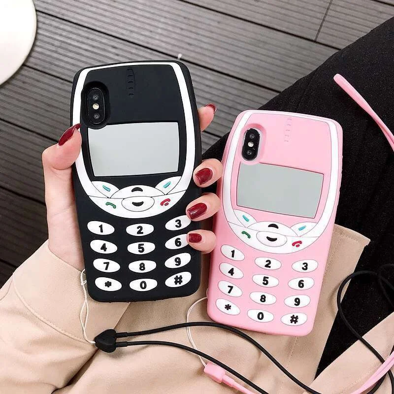 3D For Nokia Soft TPU Mobile Pendant Phone Case iPhone 8 7 6 Plus SE2 X ...