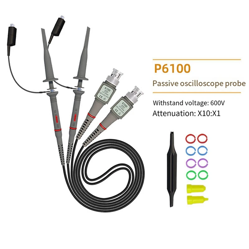 2-Pack-Universal-P6100-Oscilloscope-Probes-100Mhz-Oscilloscope-Clip ...