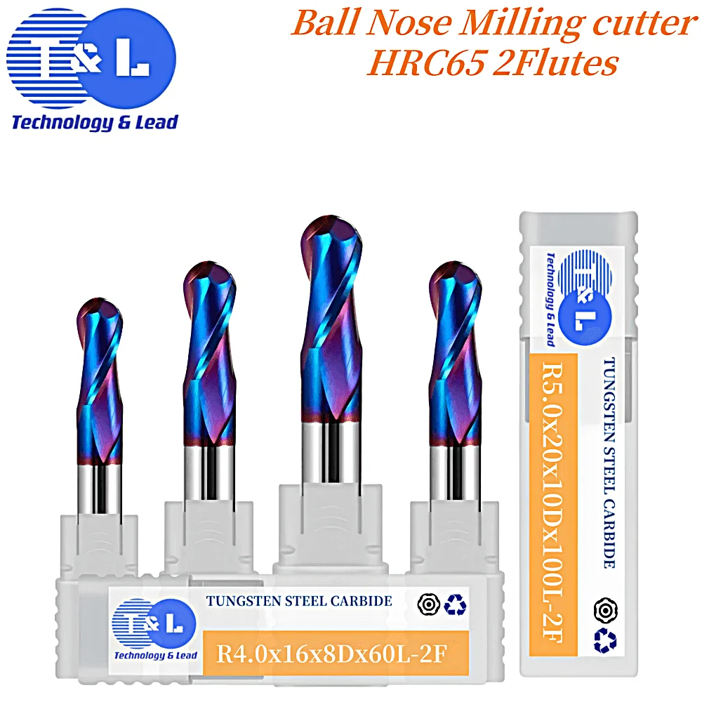 T-L-HRC65-2-Flute-Blue-Nano-Coating-Milling-Cutter-Tungsten-Steel ...