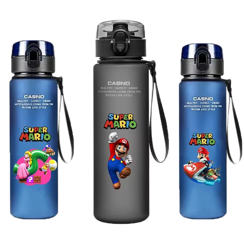 Anime-Super-Mario-Water-Bottle-560ML-Large-Capacity-Portable-Plastic ...