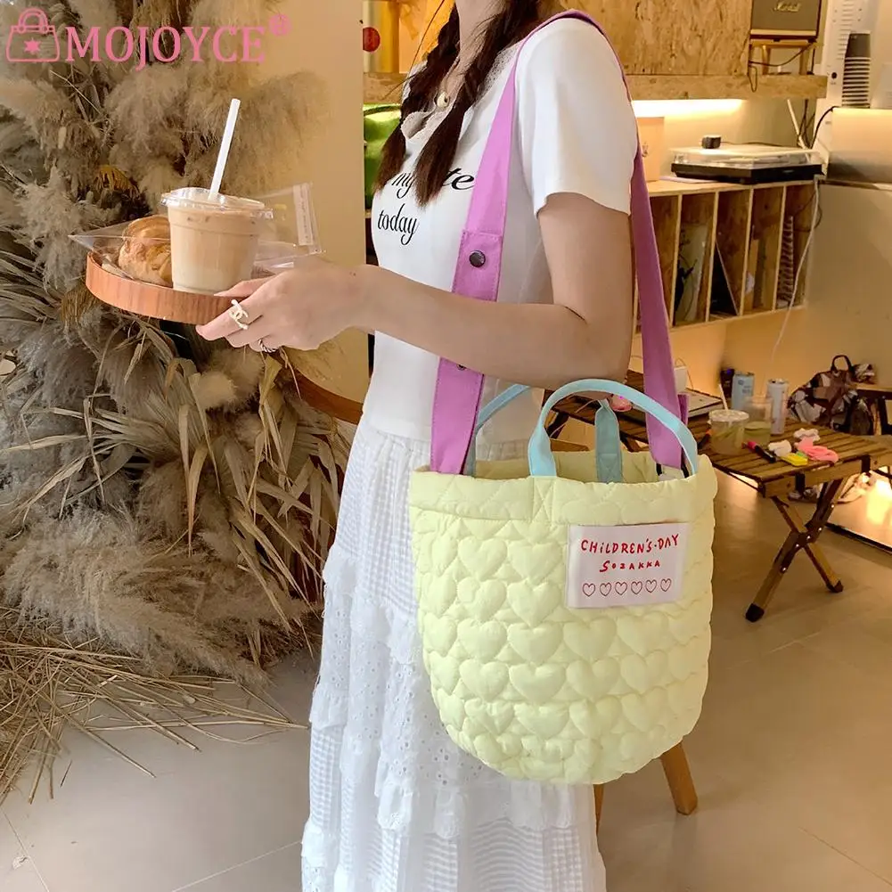 Women-Quilted-Shoulder-Bag-Candy-Color-Bucket-Bag-Puffy-Tote-Bag-Soft ...