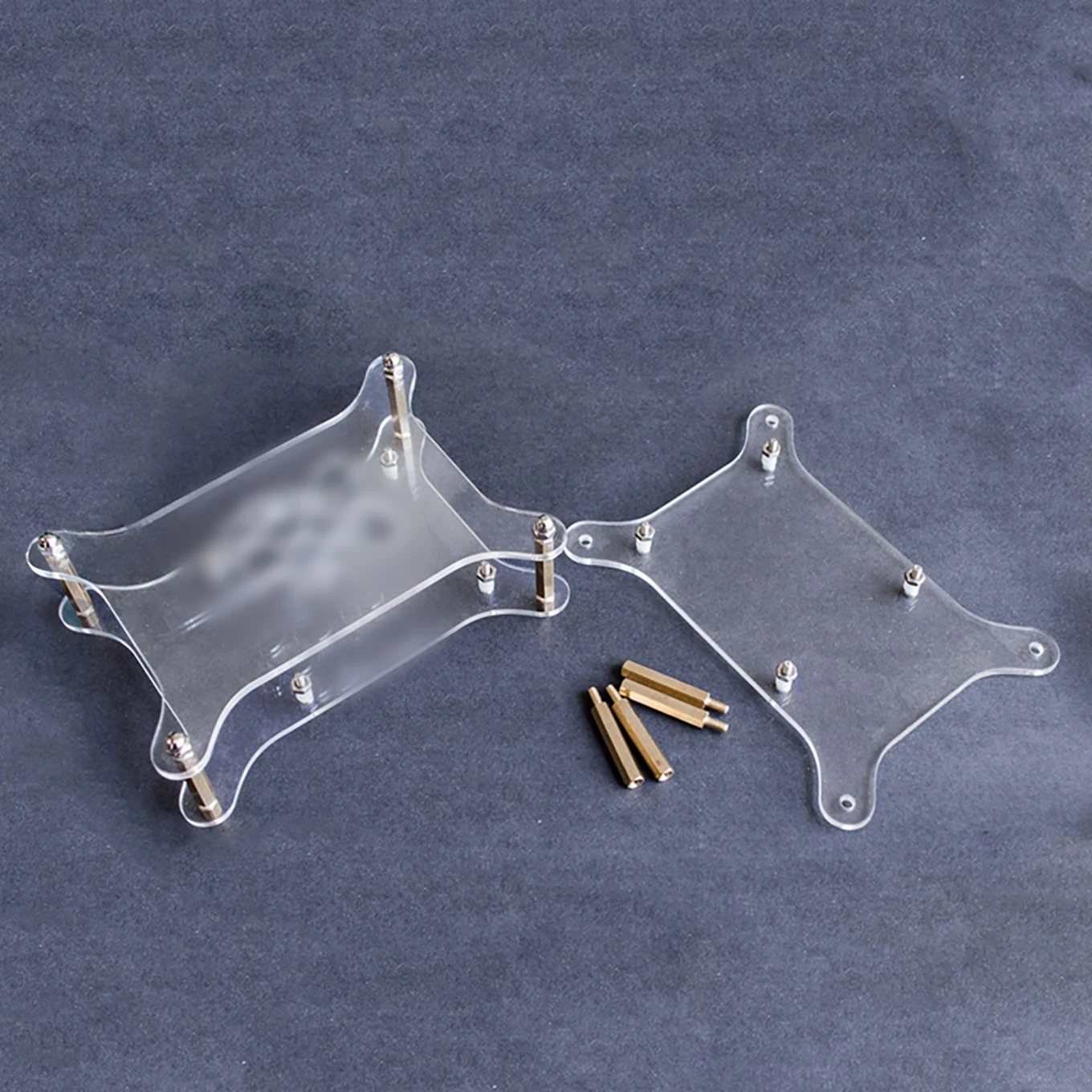 1 2 4 layer Transparent Acrylic Case Clear Shell Enclosure with Logo ...