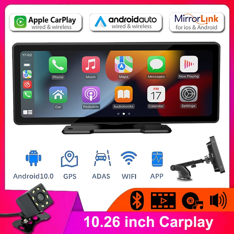 10-26-inch-Car-Player-Wireless-Bluetooth-CarPlay-Android-Auto ...
