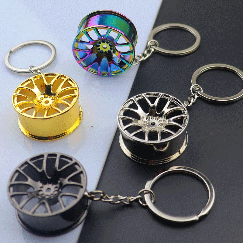 1Pcs-Creative-Wheel-Tire-Style-Keychain-Speed-Gearbox-Gear-Head-Metal ...