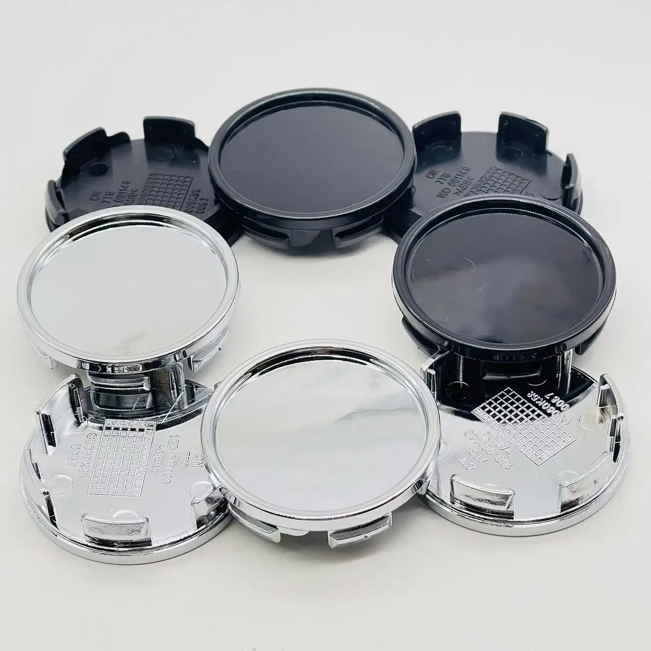 4Pcs 58mm Car Wheel Center Cap Hub Tyre Rim Hub Cap Cover ABS Universal ...