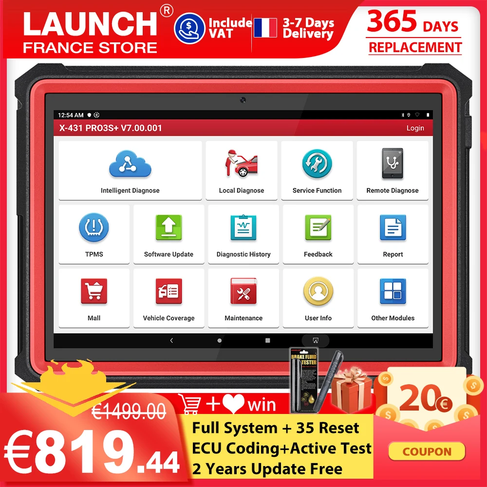 Launch X431 Pro3s+ Plus 10.1inch Car Diagnostic Tool Auto Obd2 Obd Full ...