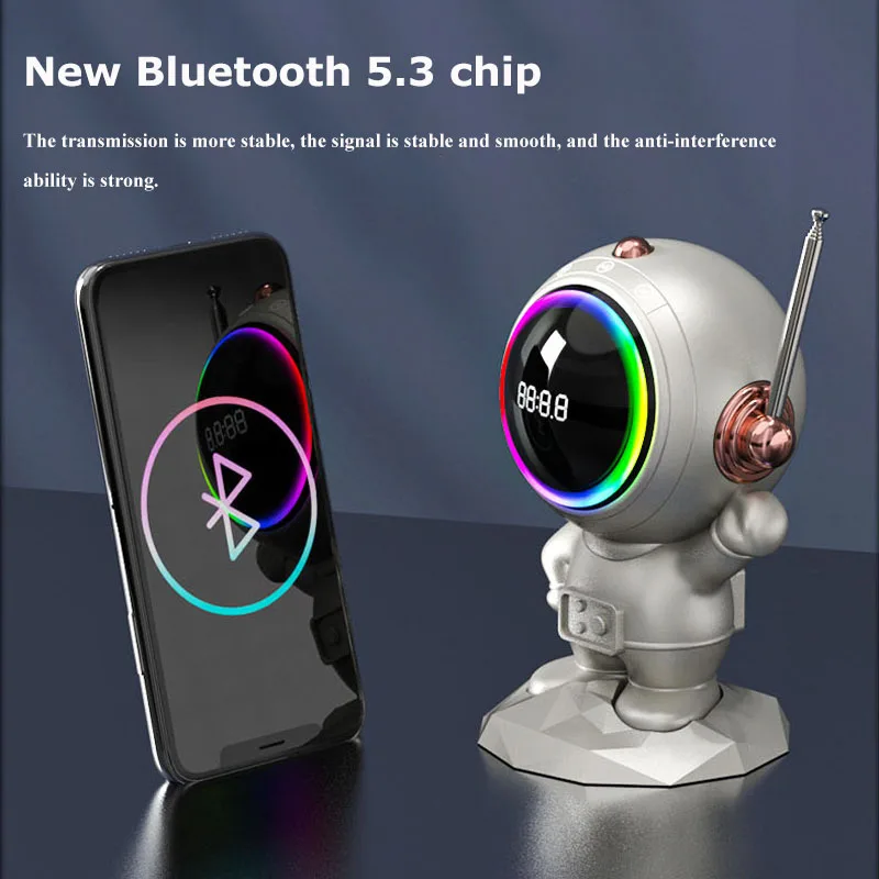 Mini-Portable-Bluetooth-5-3-Speaker-Spaceman-Colorful-Light-Sound ...