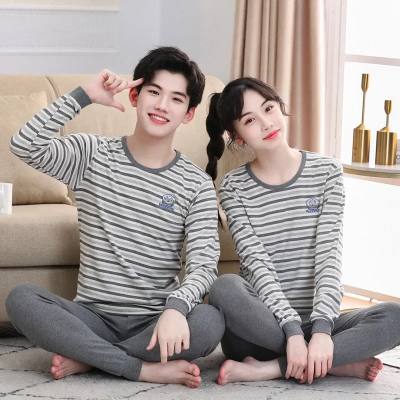 Teens-Pijamas-Long-Sleeve-Cotton-Pyjamas-Kids-Clothes-Sets-Cartoon-Big ...