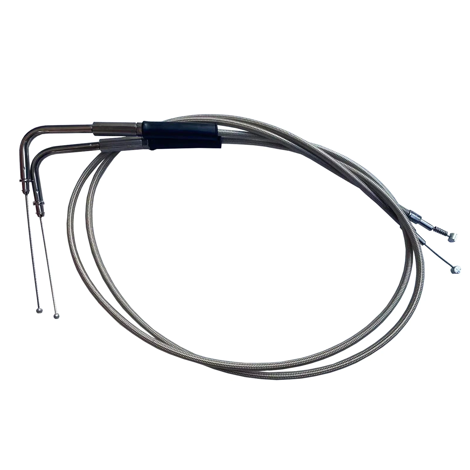 90CM 35.4" Stainless Steel Braided Throttle Cable For Harley Sportster ...