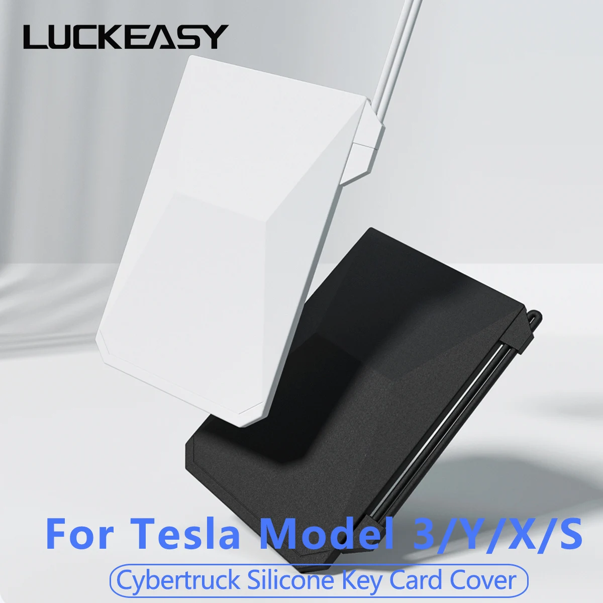 LUCKEASY-For-Tesla-Model-3-Y-Car-Key-Card-Holder-Auto-Accessories ...