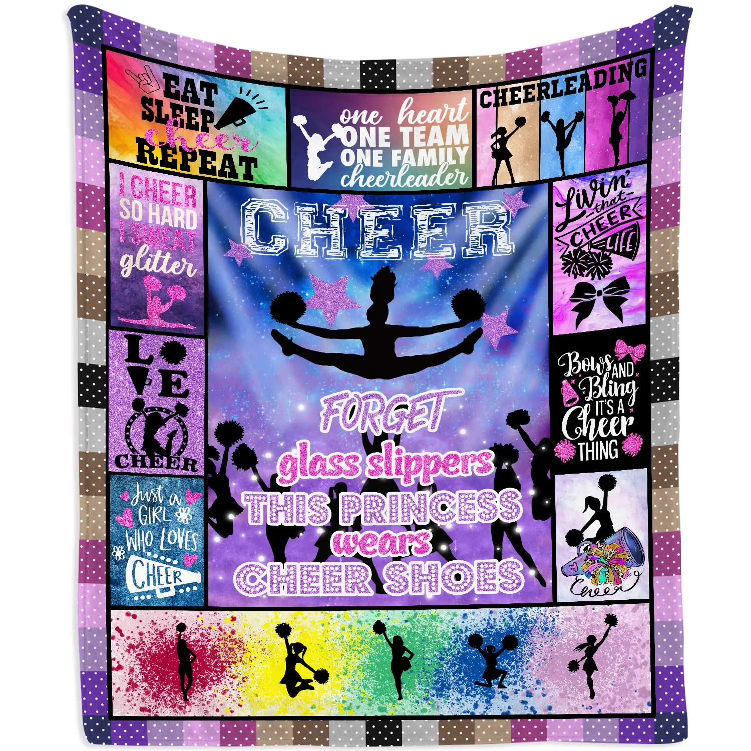 Cheerleaders Gifts Blanket Cheerleading for Girls Teens Cheer Team ...