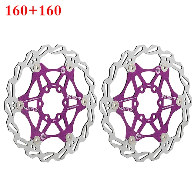 2PC BUCKLOS Bicycle Brake Rotors 160/180/203mm MTB Disc Brakes Rotor ...