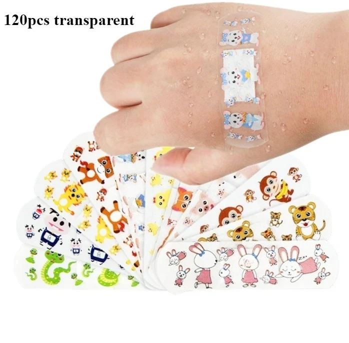 120Pcs/Set 100Pcs/Set Cartoon Band Aid Plasters for Children Wound ...