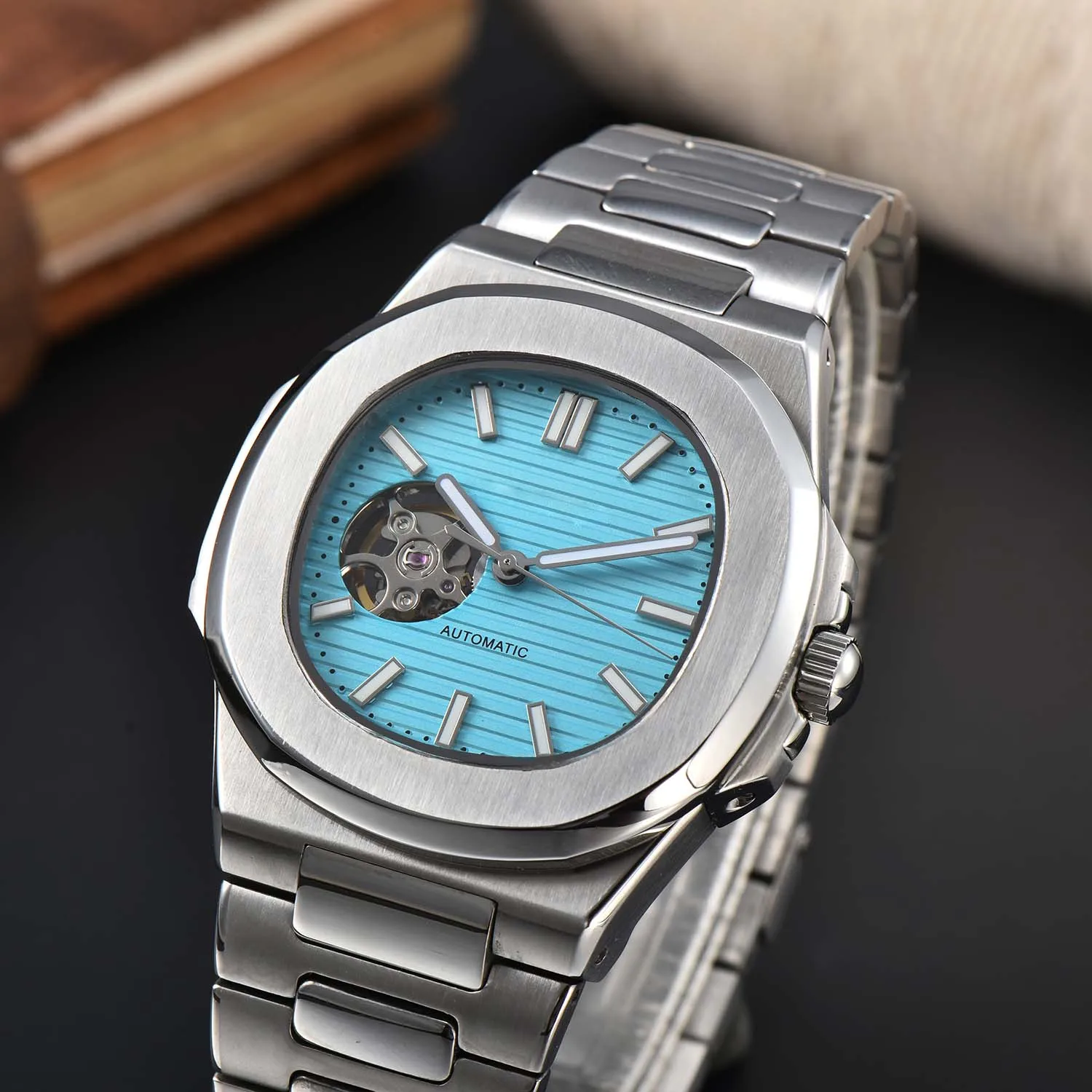 NH38-Movement-Nautilus-39mm-Automatic-Mechanical-Men-s-Watch-sapphire ...