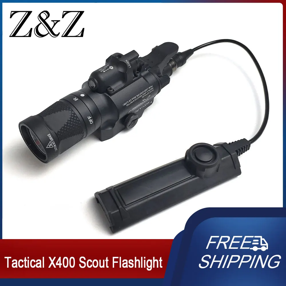 Tactical-X400-X400U-X400V-IR-Flashlight-with-Switch-LED-Strobe-Scout ...