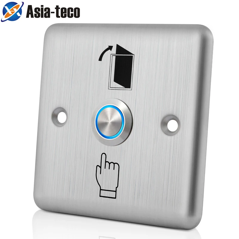 LED-Backlight-Stainless-Steel-Exit-Button-Push-Switch-Door-Sensor ...