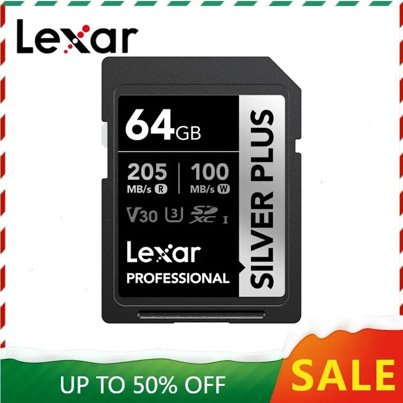 Lexar-SILVER-PLUS-SD-Card-64GB-128GB-256GB-Flash-Storage-Card-UHS-I-4K ...