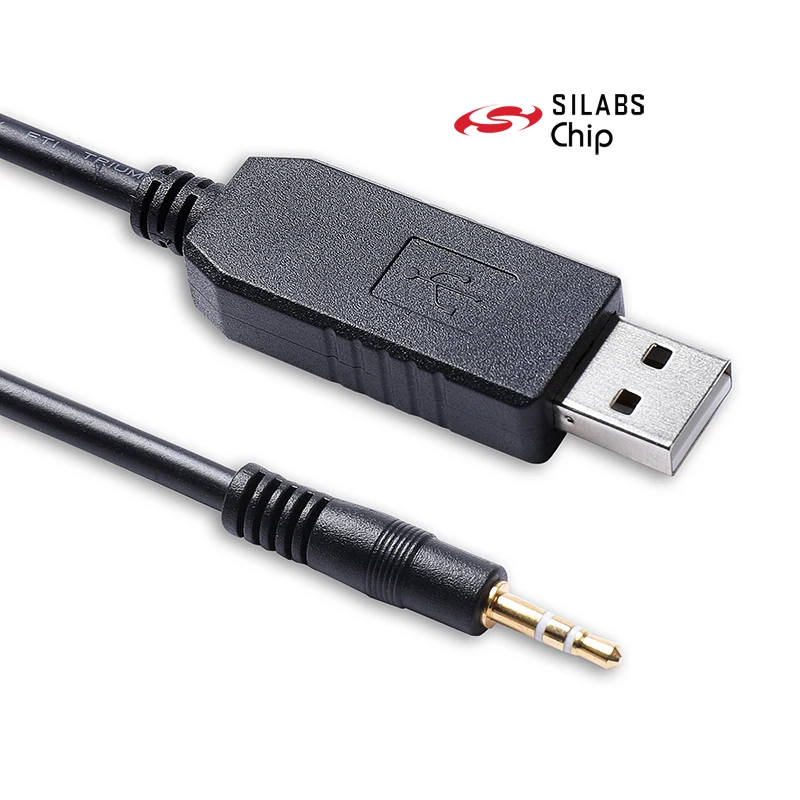 CP2102 USB Programming Cable USB RS232 Serial to 2.5mm TRS Plug for ...