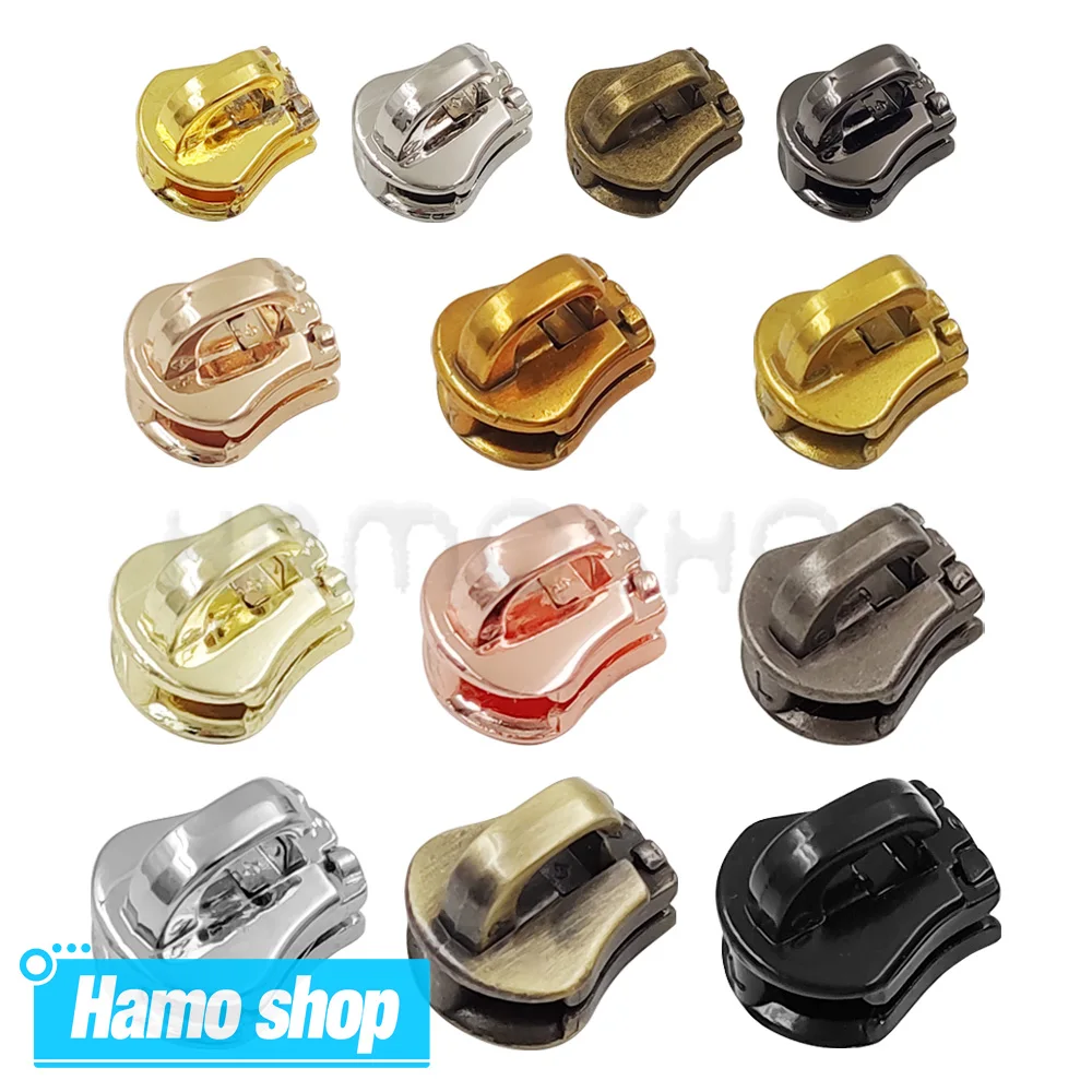 5-10pcs 3# -10# Metal Zippers Sewing Zipper Slider For Bag Jacket Zip ...
