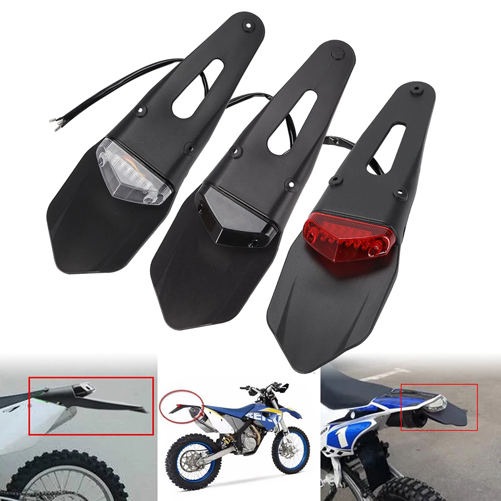 Motorcycle-LED-Tail-Light-Rear-Fender-Brake-Stop-Taillight-MX-Trail ...