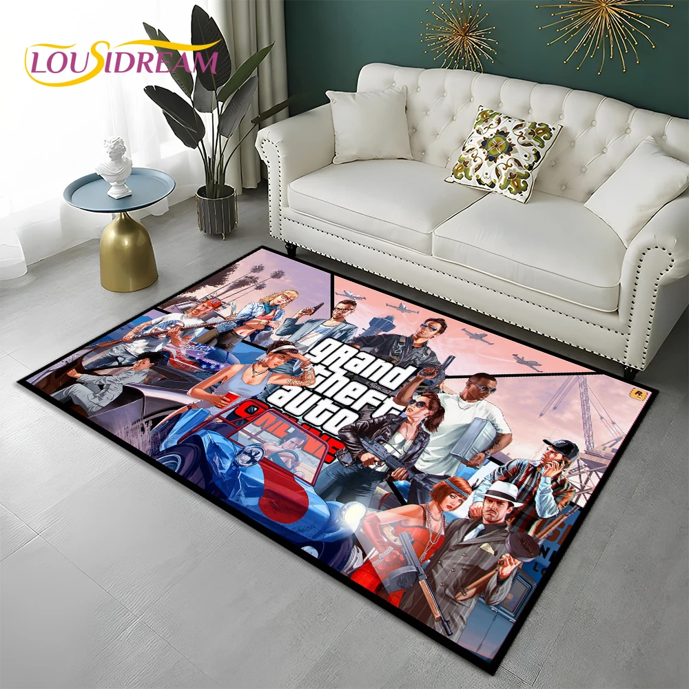 Grand-Theft-alfombra-3D-GTA-Gamer-para-el-hogar-felpudo-antideslizante ...